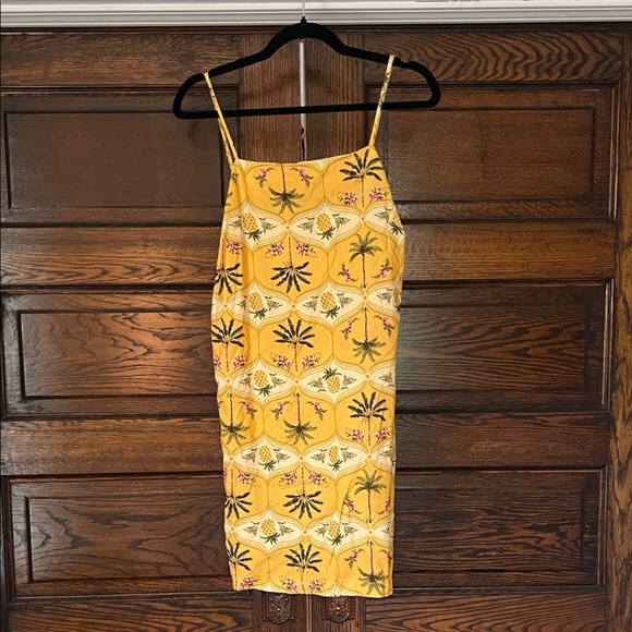 Monteau | Dresses | Monteau Yellow Floral Midi Dress | Poshmark